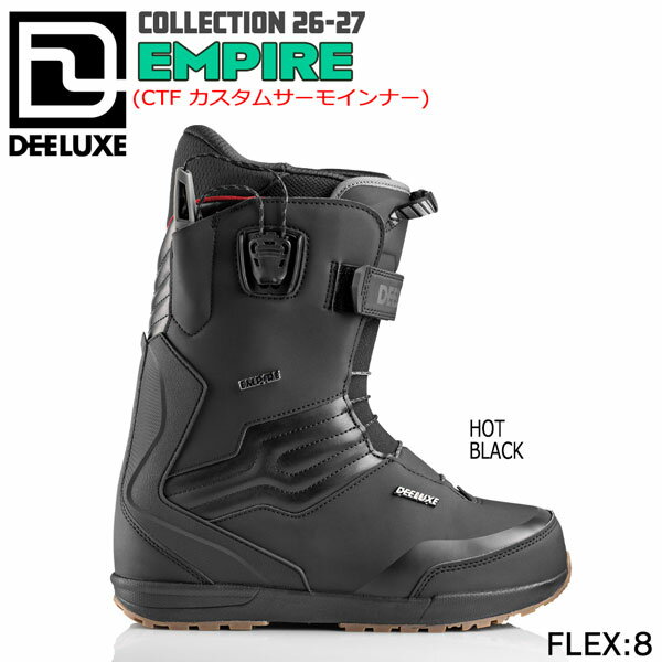 【正規代理店商品】 ●BRAND : DEELUXE ディーラックス ●品　名 : EMPIRE CTF エンパイア ●カラー : HOTBLACK ●サイズ : 22.5cm/ 23.5cm/ 24.5cm/ 25.5cm/ 26.5cm...