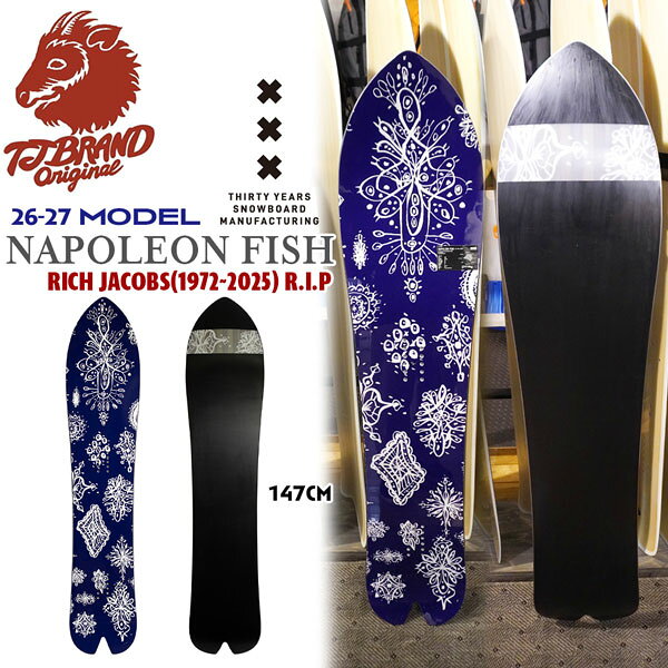 【正規代理店商品】 ●BRAND : T.J BRAND (ティージェイブランド) ●品　名 : NAPOLEON FISH RICH JACOBS(1972〜2025) R.I.P ナポレオンフィッシュ リッチ・ジェイコブス ●サイズ :...