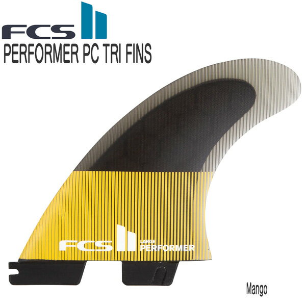 【正規取り扱い店】 ●BRAND ：FCS(エフシーエス) ●品　番：FPER-PC05-TS-R ●品　名： PERFORMER PC TRI FINS MANGO ●SIZE：M、L ・スピードにおけるバランス、フローとレスポンスに優れ...