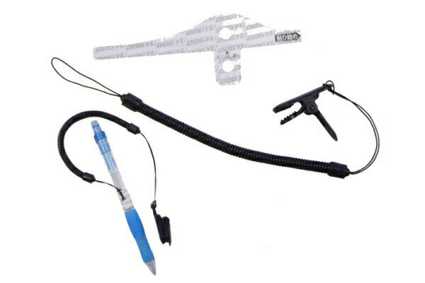 特徴 鉛筆、ボールペン、各種マーカー等の落下防止のため強力なシールの巻きつけてコードを取付ける事が出来ます。 自然長〜伸長時 270mm〜1400mm 使用荷重 15g 全重量 10g 入数 1本 ⇒買い足しはコチラから　■□■【土牛産業】...