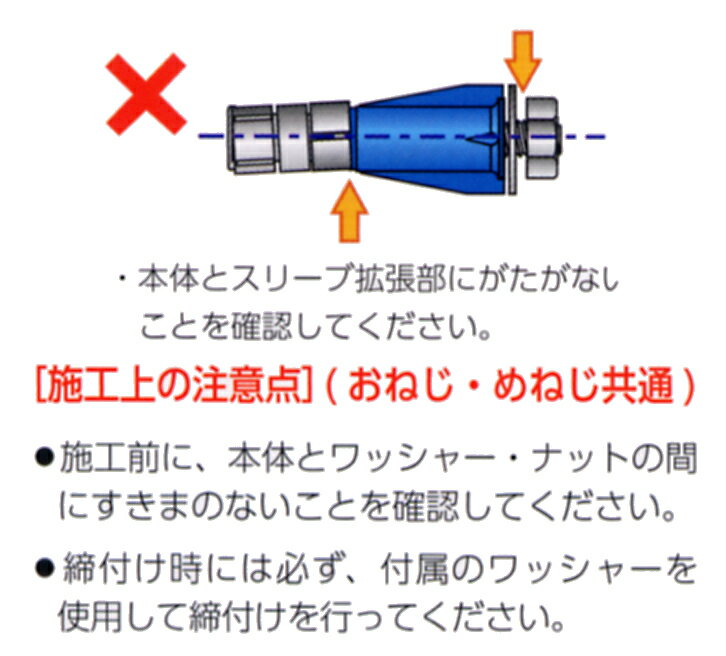 【楽天市場】サンコー ♀M10×全長72mm AX-M10 （30本入） ALCアンカーAX型：プロ向け工具専門店【愛道具館】