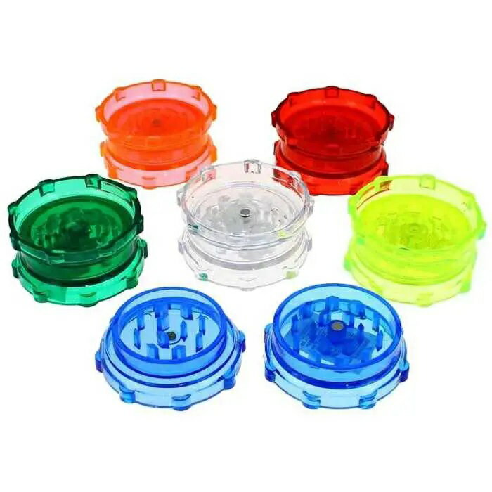 ■サイズ：直径 50mm / 高さ 27mm ■カラー：アソート ■素材　：アクリル ■注意：モニターの発色によって実際の物と異なって見える場合が御座います。▼商品詳細 ポケットサイズ（5cm）のアクリルハーブグラインダー（2ピース）です。...