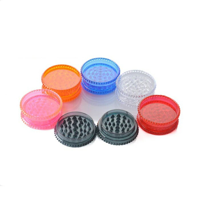 ■サイズ：直径 59mm / 高さ 27mm ■カラー：アソート ■素材　：アクリル ■注意：モニターの発色によって実際の物と異なって見える場合が御座います。▼商品詳細 ポケットサイズ（5.9cm）のアクリルハーブグラインダー（2ピース）で...