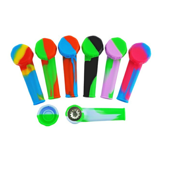 ■サイズ　：本体全長 90mm／火皿内径 19mm ■本体素材：シリコン ■注意：モニターの発色によって実際の物と異なって見える場合が御座います。▼商品詳細 コンパクトサイズのシリコンハンドパイプです。19mmの金属製ボウル、エアフローセン...