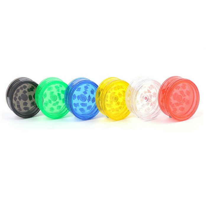 ■サイズ：直径 30mm / 高さ 16mm ■カラー：アソート ■素材　：アクリル ■注意：モニターの発色によって実際の物と異なって見える場合が御座います。▼商品詳細 極小サイズ（3cm）のアクリルハーブグラインダー（2ピース）です。シャ...