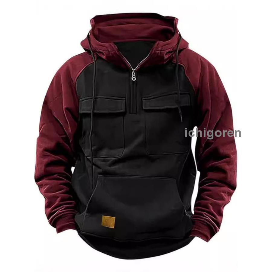 ■：lixiong11■カラー：ブラックワインキャメルグリーンブルーピンク■サイズ：MLXL2XL3XL■素材：ポリエステル■関連キーワード：プルオーバー パーカー メンズ ハーフジップ 長袖 トップス プルパーカー フード付き ポケット付...
