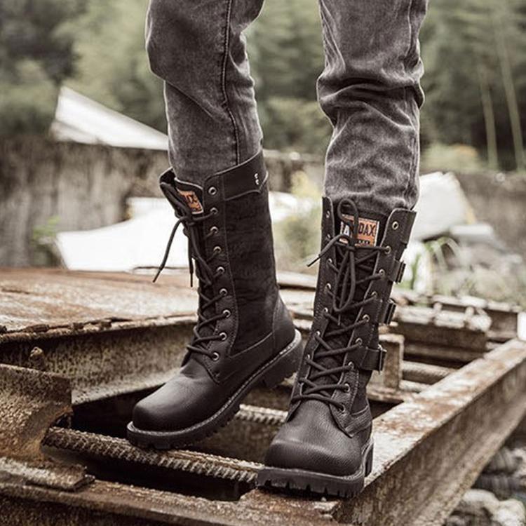 ■品名：レースアップブーツ■素材: PU■カラー：ブラック■サイズ：37-45■季節：オールシーズンtreflestoreの検索キーワード：ショートブーツ ブーツ ワークブーツ 靴 メンズ メンズブーツ エンジニア ブーツ メンズ 靴 男 ...