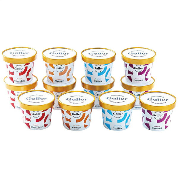 商品内容 ■現/アイスクリーム100ml(ホワイトチョコレートバニラ・ミルクチョコレート・キャラメル・オランジェ各3個) ■アレルギー【乳成分・オレンジ・大豆】■箱/20.8×28×21cm・3000g チョコにこだわる『ベルギー王室ご用達...