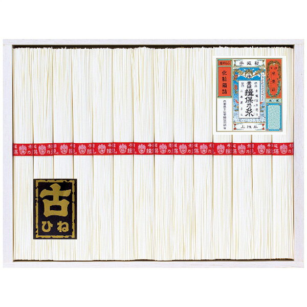 商品内容 ■現/上級品古素麺50g×28束 ■賞味期間/製造日より常温約540日 ■アレルギー【小麦】■箱/27×20.6×4.4cm・60サイズ・1640g 四季折々に食卓を彩る手延べそうめん揖保乃糸は、添加物を使用しない自然の風味を活か...