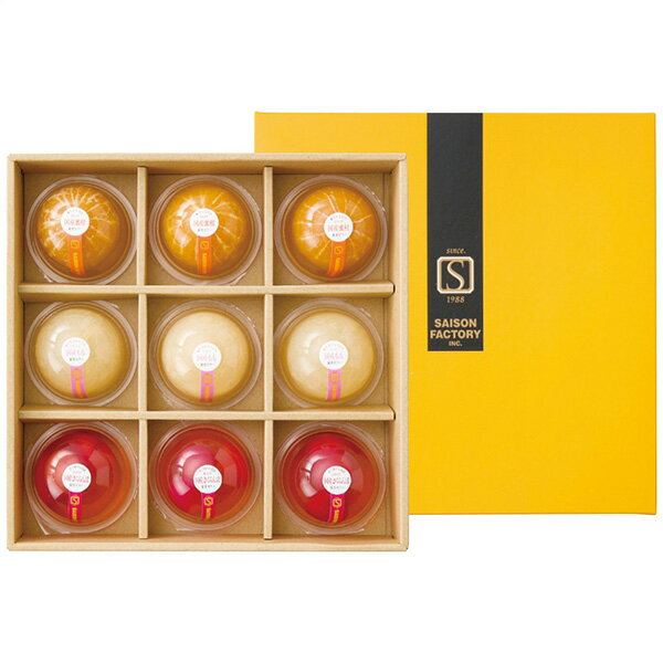 商品内容 ■現/ゼリー(まるごとみかん90g・もも・さくらんぼ各85g)各3個 ■賞味期間/製造日より常温約180日 ■アレルギー【もも】■箱/24×24×5.2cm・60サイズ・1200g 国産果実を使用したゼリーバラエティー。お取り寄せ...