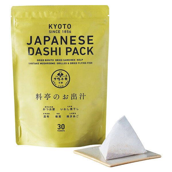 商品内容 ●セット内容／料亭のお出汁(8g×30包)×1●箱サイズ／6×18×26cm●賞味期間／常温1年●アレルゲン／小麦●アレルゲンその他／大豆 かつお節をベースにいわし煮干し・焼きあごを使用し、昆布・椎茸をバランスよく配合しています。...