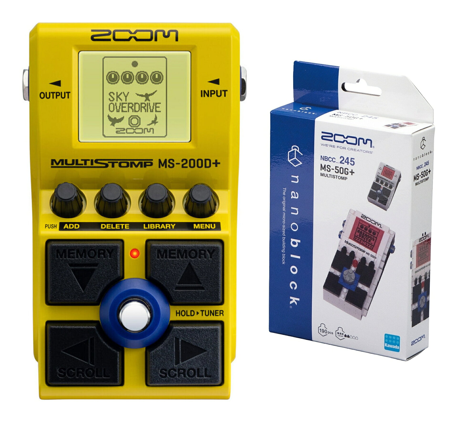 ★セット内容★本体:ZOOM MS-200D+nanoblock NB-MS-50G+ギターと魂を震わせる、200種類の歪み刻め、叫べ、かき鳴らせ!!あなたのギターと魂を震わせる、200種類のドライブサウンド。奥底に秘められたエモーションを...