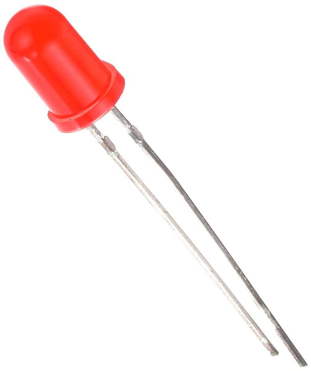 定格電圧：2．0V定格電流：20mA6V用抵抗（180Ω）付● 工作用のLED（発光ダイオード）です。 ● 直径：5mm ● 色：赤