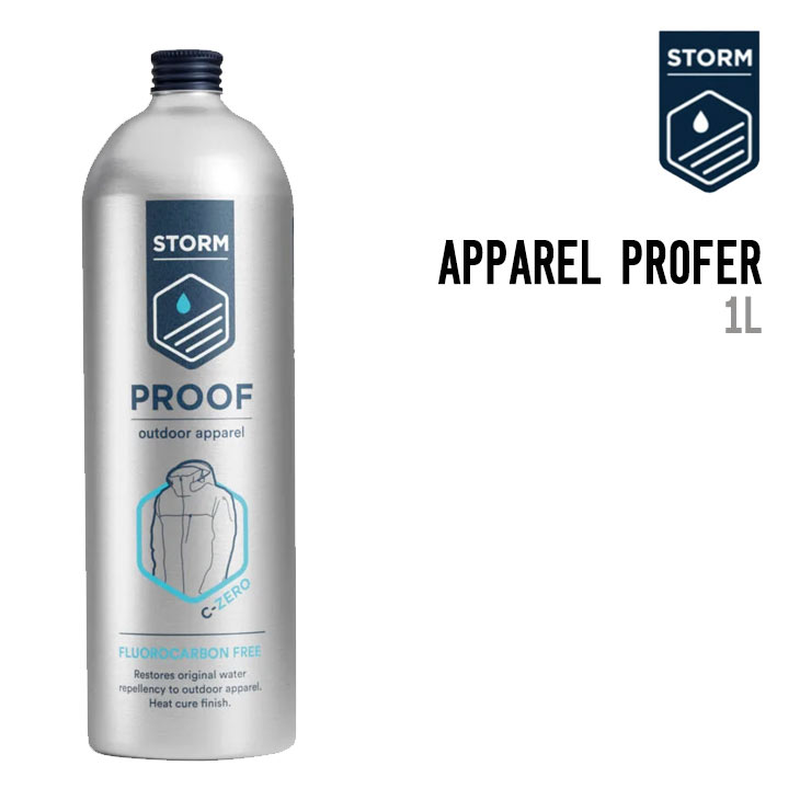 STORM ストーム アパレルプルファー アウトドア 洗剤 ゴアテックス ウェア 撥水剤 モデルの特徴STORMのアパレルプルファーは、アウトドアウェア向けの撥水剤です。ゴアテックスなどの防水性を備えたウェアに使用でき、使用後は表面の水はじ...