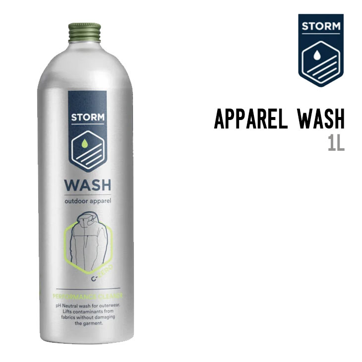 STORM ストーム アパレルウォッシュ アウトドア 洗剤 ゴアテックス ウェア モデルの特徴STORMのアパレルウォッシュは、アウトドアウェアのケアを目的とした洗剤です。ゴアテックスをはじめとする防水性のあるウェアにも使用でき、日常の汚れ...
