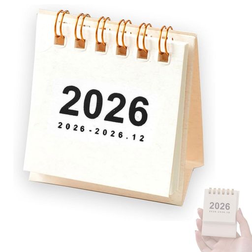 【商品仕様】サイズ:6.5x7.5cm。時間範囲:2026.01~2026.12。注意:購入前にサイズがニーズに合っているか確認してください!!! 【高品質素材】高品質紙を使用し、適度な厚みを持つため質感と触感に優れています。手を傷つけるこ...