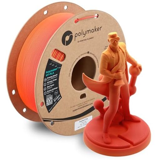 PolymakerのHT-PLAフィラメントは、150°Cまでの温度でも反りや変形を起こさずに耐えられるよう設計された、高品質な耐熱性3Dプリント素材です。HT-PLAは、工業用グレードの耐久性と標準PLAの容易な印刷性・高精度を兼ね備えて...