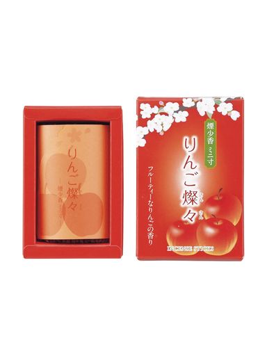 線香 原産国:日本 材質:タブ粉・炭粉・香料 容量:約70g 燃焼時間:約12分 香り:りんご