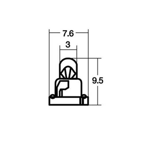 定格:14V(ボルト)50mA(ミリアンペア) ガラス球:T3 口金:ネオウェッジ 入数:10個