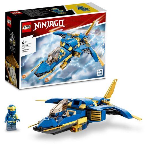 ニンジャジェット – ジェイのライトニングジェット EVO(71784)は、大空を舞台にしたニンジャごっこを楽しめます。 ミニフィギュア1体 – ジェット機のコックピットには、ジェイのミニフィギュアが入ります。剣のアクセサリー付きです。 よ...