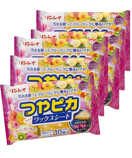 商品名:[リンレイ つやピカワックスシート フルーティフローラルの香り ] が 6個セットです。※メーカーが最新のパッケージに変更した場合、新しいパッケージで届く場合がございますのでご了承の上ご注文くださいませ。