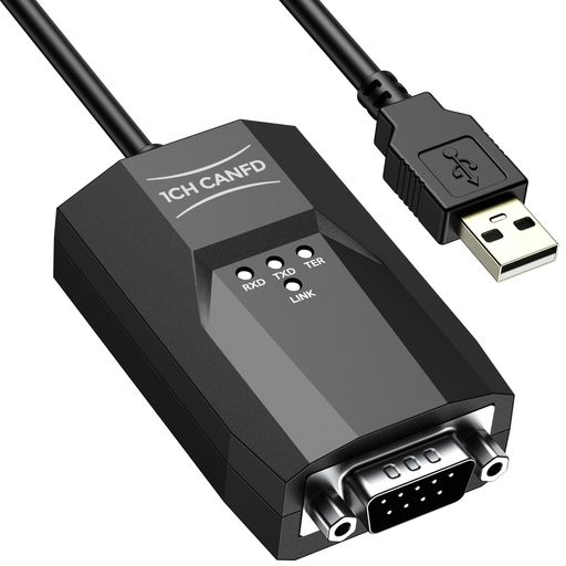 PC、ノートパソコン。 CAN2.0A、CAN2.0B、CAN FD対応の高速USB - CANFDコンバーター。 CAN FDビットレート、25 kbit/sから最大12Mbit/s、タイムスタンプ解像度 tp 1μsまで。 OpenSo...
