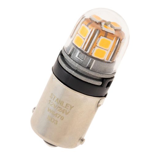 リヤライト 定格:12/24V 1W 口金[ガラス形状]:BA15s[ G18 ] 明るさ:130lm(ルーメン) 色温度:2700K(ケルビン)[電球色] 入数:1個