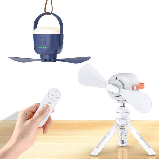 【2025年新登場・吊り下げ扇風機・キャンプ扇風機】本体の上に吊り手がありますので、付属のカナビラを使用し、テントや室内の天井に直接吊るして吊り上げ扇風機として暑い夏を快適に。キャンプ扇風機1台で2役「テント照明」と「扇風機」の2つの機能を...