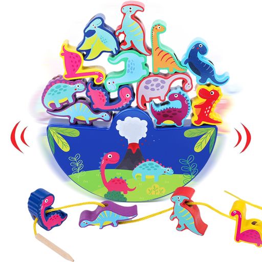 【可愛い積み木】子供の年齢に合わせたバランス積み木です。各ブロックのイメージは可愛く描かれています。大人でも楽しめる!親は赤ちゃんと一緒に積み重ねて、暖かい親子の時間を楽しむことができます。 【遊び方】サイコロを振って、出た目の果物を選んで...