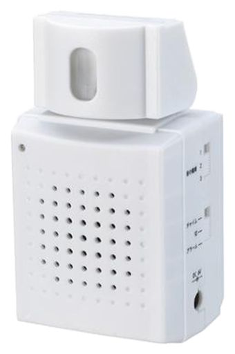 サイズ(約):幅73x高さ122x奥行58mm 本体重量(約):167g 生産国:中国 素材・材質:ABS (アクリロニトリル・ブタジエン・スチレン)樹脂 検知距離:約5 8m、使用電池:単三形乾電池x4本(別売) ※ACアダプター使用可、...
