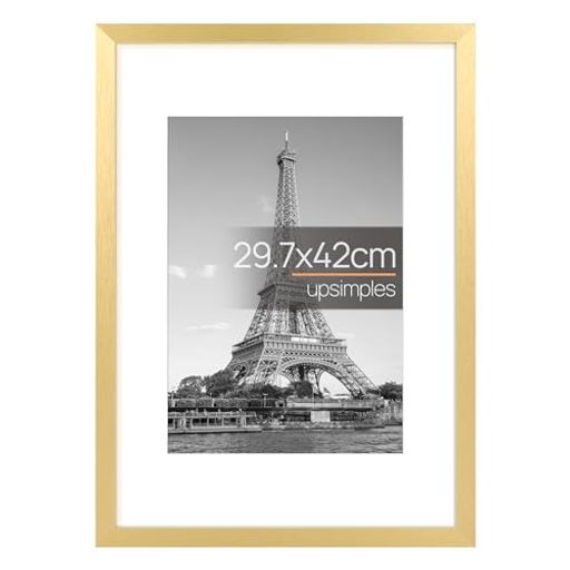 クラシック&amp;耐久性:頑丈なフレーム、高精細カバー、安全な梱包で、upsimplesフォトフレームはあなたの写真を保護し、クリアなビューを提供します。 デュアルサイズデザイン:297*420mmフレームは、マット付き210mmx297...