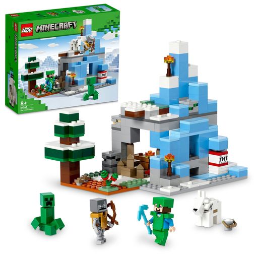 マインクラフトの魅力が一つに – レゴマインクラフト 凍った山頂(21243)は、楽しい機能満載で組み立て・バトル・探検・爆発のワクワクを楽しめます。 マインクラフトのフィギュア – ゲームでおなじみのスティーブ、クリーパー、ストレイ、ヤギ...