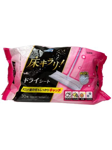本体サイズ(1枚あたり):20x30cm ※各社共通サイズ 素材/成分:ポリエステル/流動パラフィン 生産国:日本 用途:床(フローリング・畳・ビニール・クッションフロア)、家具・ガラス類・戸棚・机・壁など メッシュ加工でミクロの繊維がホコ...
