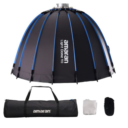 柔らかく自然な光を生み出す円形デザイン: amaran Light Dome 90 の 16 面デザインは、ほぼ完璧な円形を作り出します。太陽などの自然光源と同様に、広い範囲にわたって美しく丸みを帯びた均一な反射を生み出します。グループ ポ...