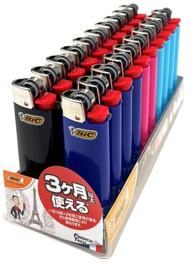 ライターの種類:ガスライター(※商品にガスは含まれています) 本体サイズ:高さ7.5cmx幅2.1cmx奥行き1.1cm/本体重量:12g セット内容:ブラック8本、ピンク4本、ブルー4本、スカイブルー4本 着火回数(目安):1,800回 ...