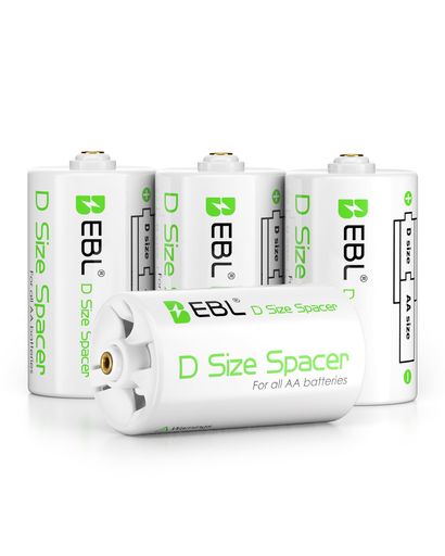 【同梱物】電池変換スペーサー*4コ入り 単3右向き矢印単1電池 変更タイプです。 サイズ:(約)65*58*57mm 重量:61.5g スペーサー直径約3cm 長さ約6cm 【利点】本物の単一電池と比べて、軽くて持ち運びに便利です。乾電池や...