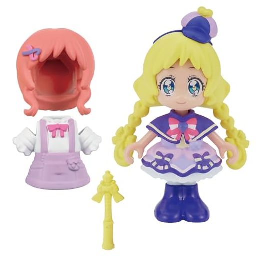 『わんだふるぷりきゅあ!』より、お洋服と髪の毛を簡単チェンジできるプリコーデシリーズにキュアフレンディが登場! 付属小物のフレンドリータクトは手に持たせて遊ぶことができます。 電池:電池・不要 対象年齢:3才~ (c)ABC-A・東映アニメ...