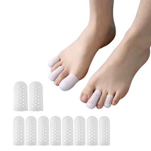【パッケージ内容】8つの小さな足指カバーと2つの大きな足指カバーが含まれています。左右兼用完璧なフィット感が得られ、さまざまなサイズの男性と女性に適しています。 【上質な素材】らかく肌に優しいSEBSシリコン製。低刺激性、弾力性があり、長持...