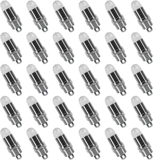 【仕 様】入数:30個、カラー:電球色、サイズ:約長さ35mm✕直径11mm、紐を通す穴あり 【使い方自由自在】防水加工された小型軽量で飾り付けや手作り品グッズなどに、様々な用途に使えます。 【使い方簡単】蓋をねじることを通じてON/OFF...
