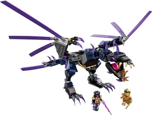 372ピース レゴ ニンジャゴーレガシー 闇の大帝 オーバー・ドラゴン(71742)は、クールなドラゴンのポーズを様々に変えて、ごっこ遊びの楽しみを大空に舞い上がらせることができます。 レゴ ニンジャゴーアニメシリーズ でおなじみのミニフィ...