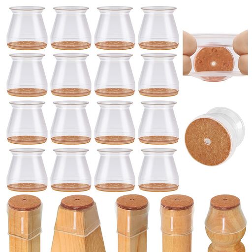 【簡単装着】この椅子足カバーは柔らかいシリコン製なので、(切る、接着剤、ほかのツールは不要)椅子足の底部にかぶせるだけで簡単に装着できます。フェルト制やネジ固定式の椅子脚カバーより便利です。 【脱落しない】弊社の椅子足カバーのシリコン部分と...