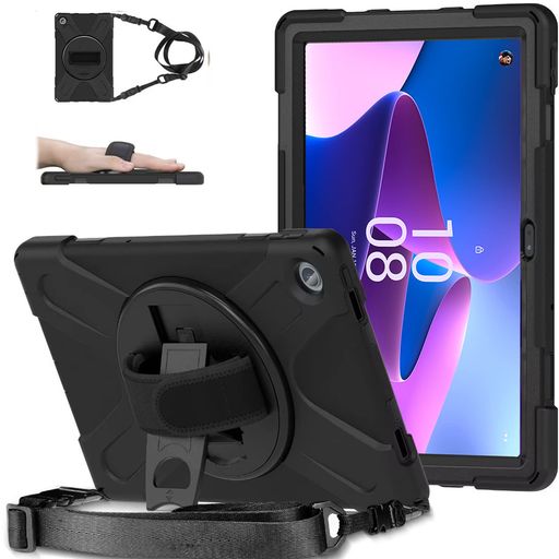 「対応機種」2022年発売モデルのLenovoTabM10Plus(3rdGen)10.6インチTB-125F/TB-128F専用デザインです。正確な設計により、すべてのポート、ボタン、機能に簡単にアクセスできます。 「360°回転スタンド...