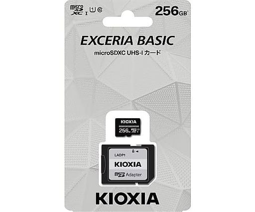 256GB ●容量:256GB●スピードクラス:クラス10/UHS-I●外寸:縦15x横11x厚1mm●重量:0.3g●SD専用変換アダプタ付