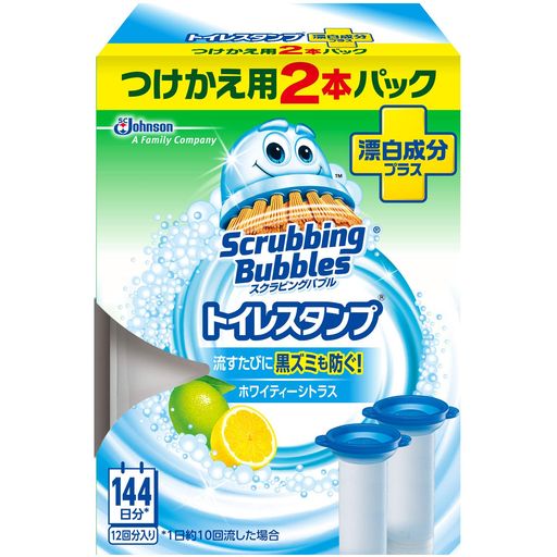 トイレ 水を流すたびにピカピカにするトイレ洗浄剤 漂白成分プラスシリーズ 便器にスタンプするだけ、簡単キレイに キレイの秘密はマラゴニー効果 ※使用には専用のハンドルが必要です 商品サイズ (幅x奥行x高さ) :89mmx51mmx122m...