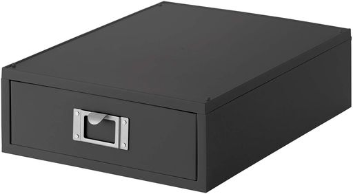 本体サイズ:約W26xD35xH9.8cm 引出し内寸:約W23xD32.7xH6.5cm 重量:約836g 別売のキャスター取付可能 ジョイント、もしくはスタッキング可能 A4サイズのファイル、用紙の収納に便利 金属製の取っ手付きで取り出...