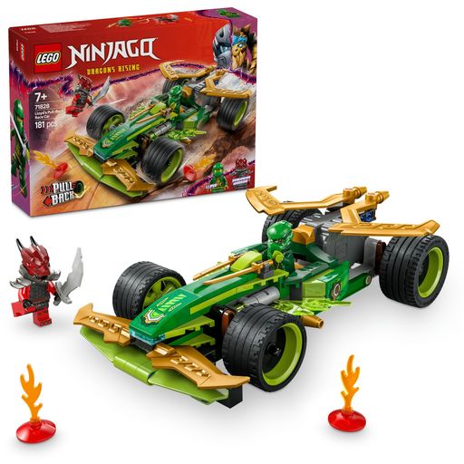 ニンジャごっこを盛り上げるレースカー – 『ニンジャゴー ドラゴンライジング』シーズン3のカーアクションを再現できます(対象年齢:7才以上) ニンジャゴーシリーズ初のプルバックカー – 後ろに引っ張って手をはなすと、全速力で前進します ギミ...