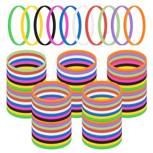 パッケージの数量---1つのパッケージには100個のシリコンリストバンドが含まれています。選択のための様々な色;あなたはあなたの服装とあらゆる機会のテーマに完全に一致するために最高の色を選ぶことができます。スペアや交換に十分で、日常生活のさ...