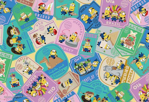 300ピース/紙製パズル 完成サイズ:26x38cm ポップな色合いがかわいいミニオンズの300ピースジグソーパズルです。 オススメフレーム:やのまん ニューDXウッドフレーム プレミアムブルー (26x38cm)(15000-0342)(...