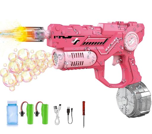 【光る!水しぶきが火花みたい!】フラッシュ機能で、夜遊びが熱い! 電動水鉄砲の特別機能!トリガーを引くと銃口のLEDがフラッシュ!飛び出す水しぶきが、まるで火花のように見えて、水遊びをド派手に演出します。夕暮れや夜の水遊びなら、楽しさも興奮...