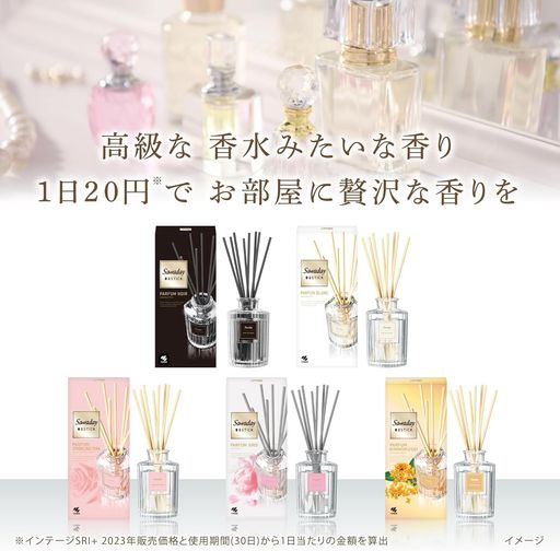【まるで香水のようなお部屋の芳香剤】厳選されたフレグランスオイルでワンランク上の香り。スティックから漂う上質な香りでお部屋を包み込むリードディフューザー。【パルファムキンモクセイ】爽やかな印象のグリーンとシトラスフルーティーの香りに、清潔感...